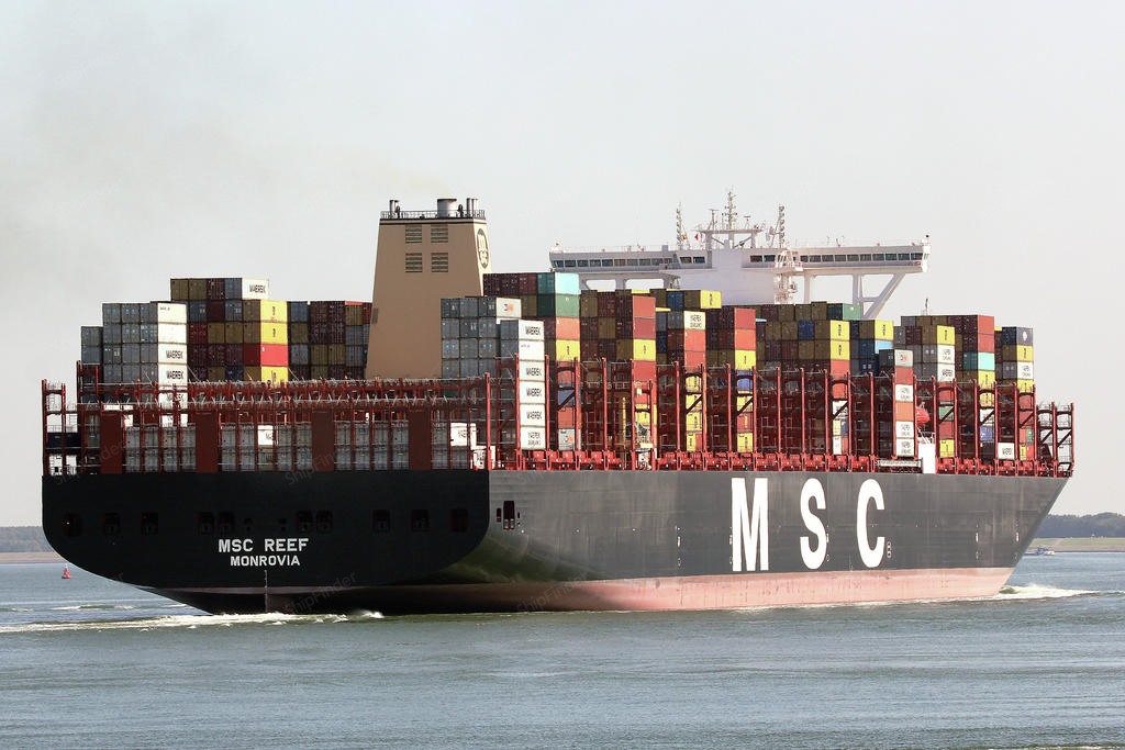 MSC REEF, Container ship - Current position, specs & port calls - MMSI ...